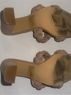 Fashion Nova | Shoes | Fashion Nova Braided Slide Sandals In Nude Taupe ...